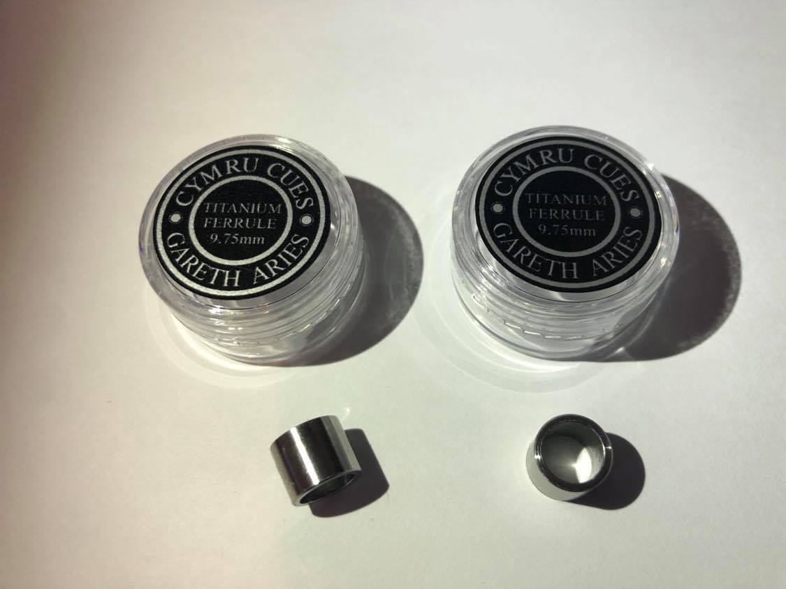 Cymru Cues Titanium Ferrules - Cymru Cues