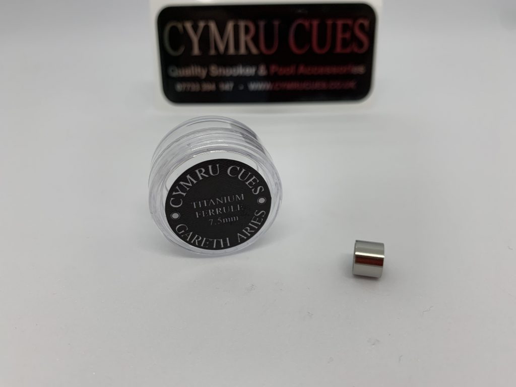 Cymru Cues Titanium Pro Ferrules - Sizes Available from 7.5mm-14mm in ...