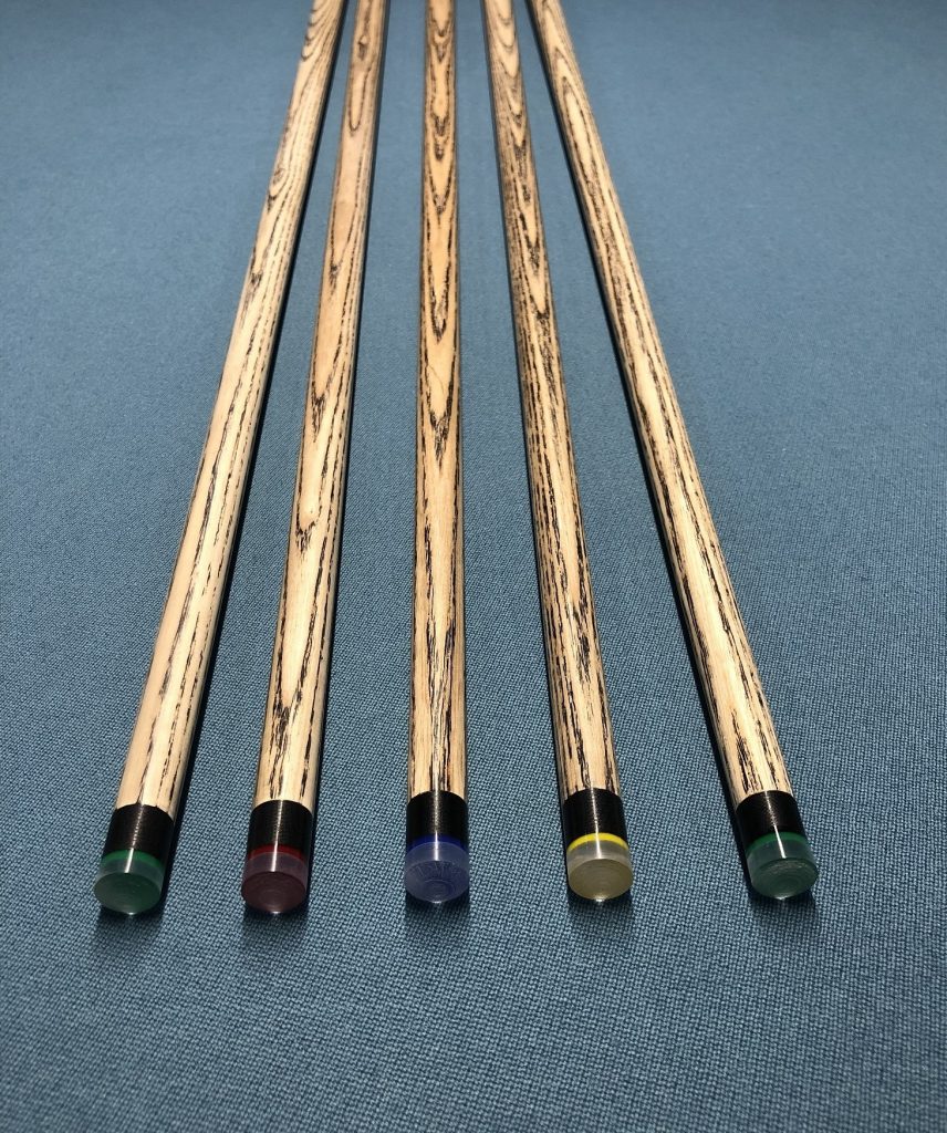 English Pool Break Cues - 1pc New Baize Master Fitted with Cymru Cues ...