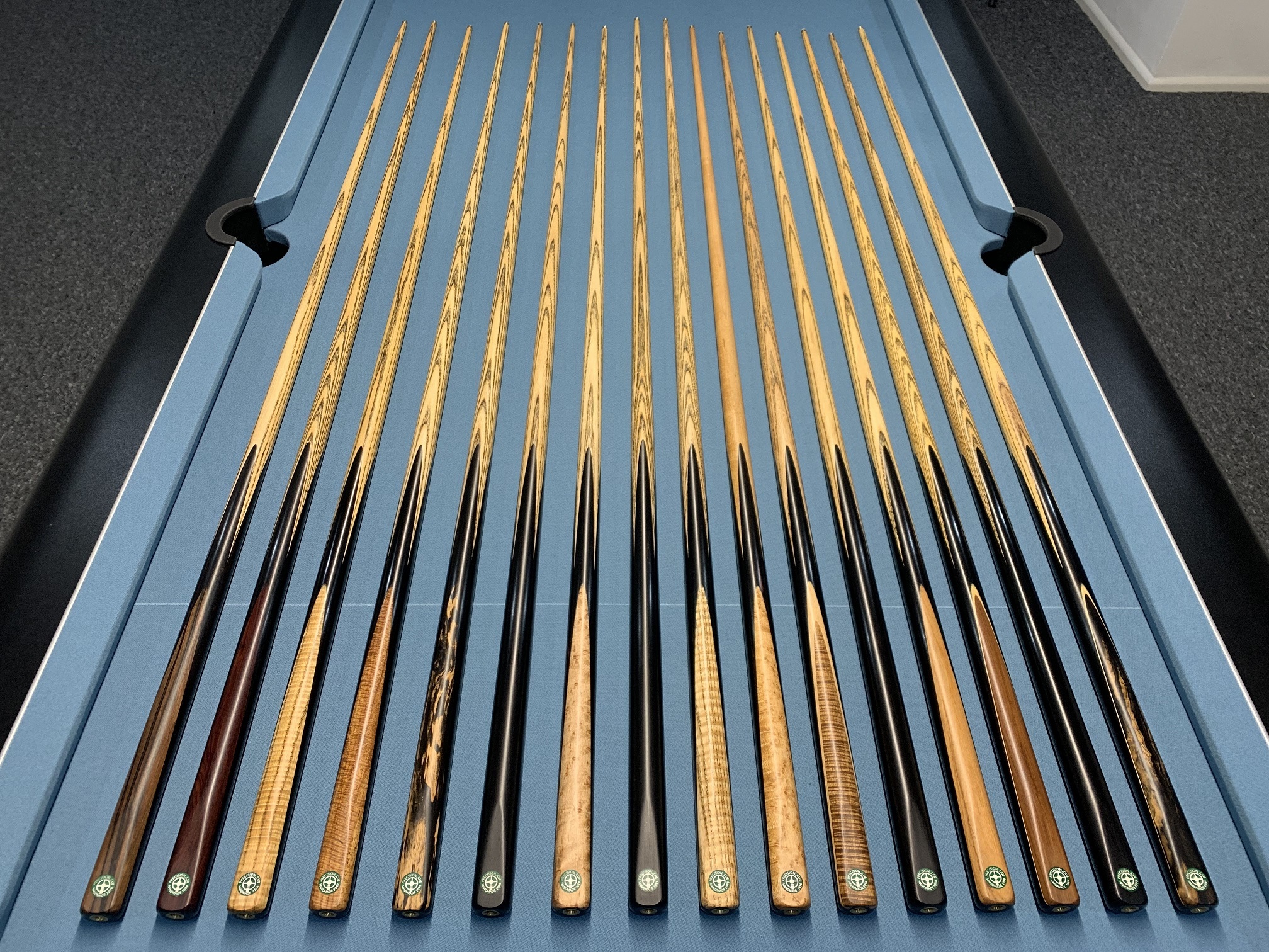 Brand New Precision 1pc Hand Spliced Snooker & Pool Cues with FREE Mini ...