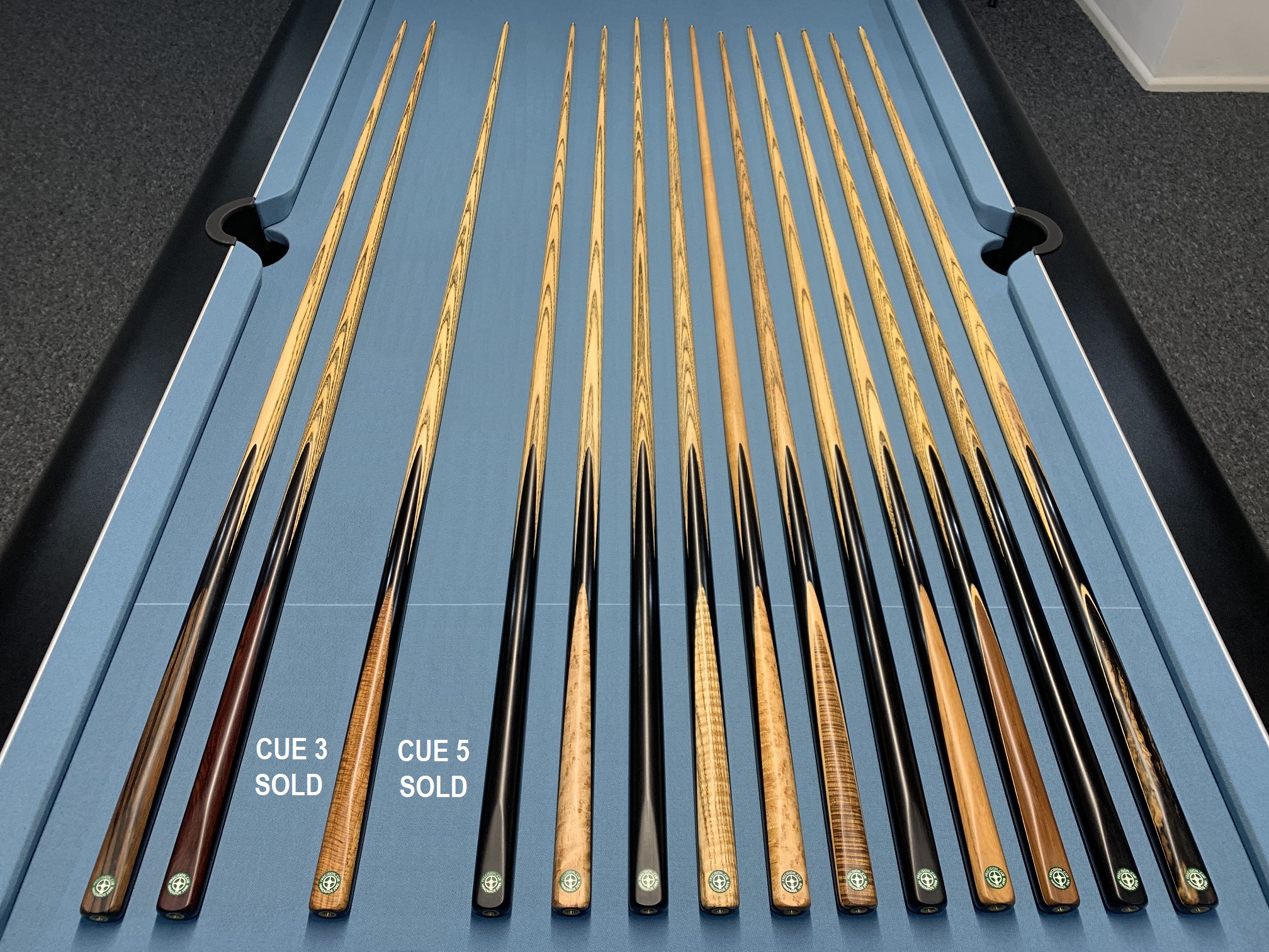 Brand New Precision 1pc Hand Spliced Snooker & Pool Cues with FREE Mini ...