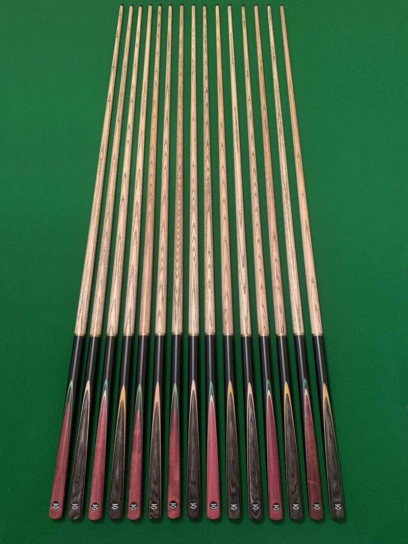 Taylor Made 3/4 Breaking Cues with Ash Shafts - Black Fibre Ferrules ...