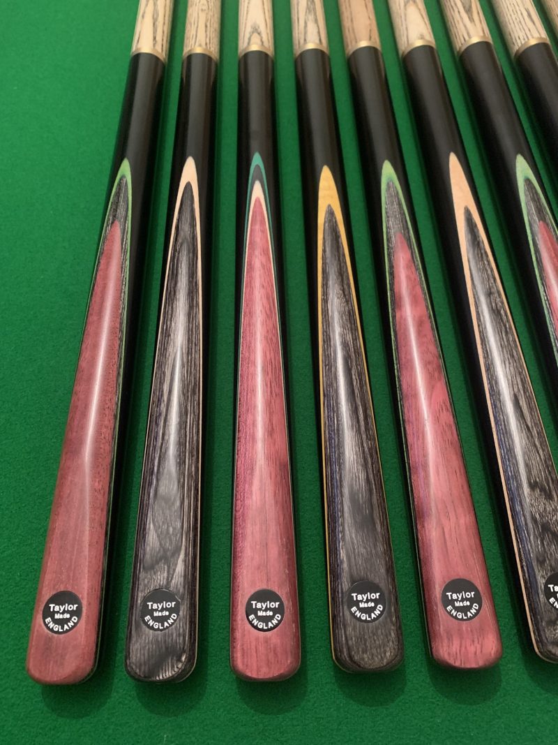 Taylor Made 3/4 Breaking Cues with Ash Shafts - Black Fibre Ferrules ...