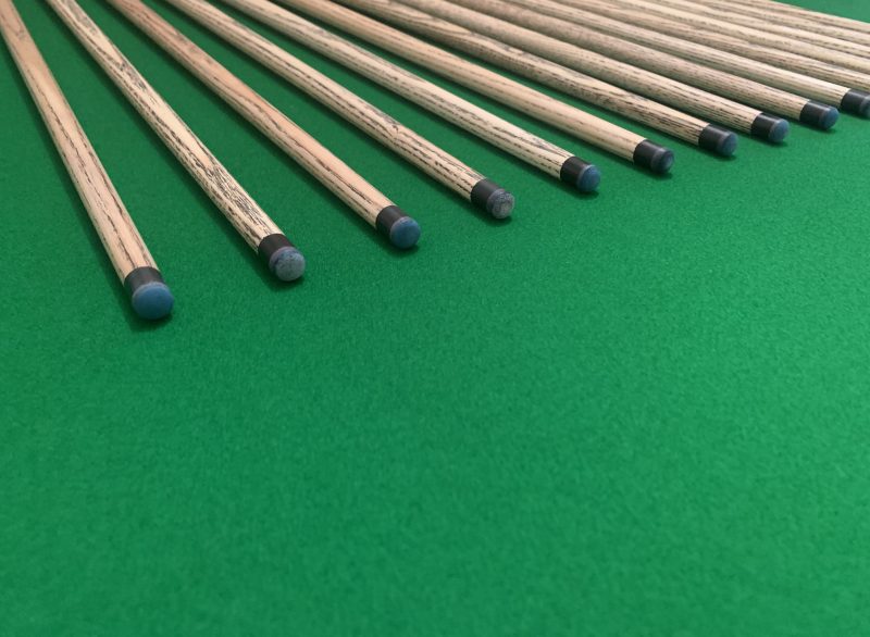 Taylor Made 3/4 Breaking Cues with Ash Shafts - Black Fibre Ferrules - Silky Smooth Finish ...