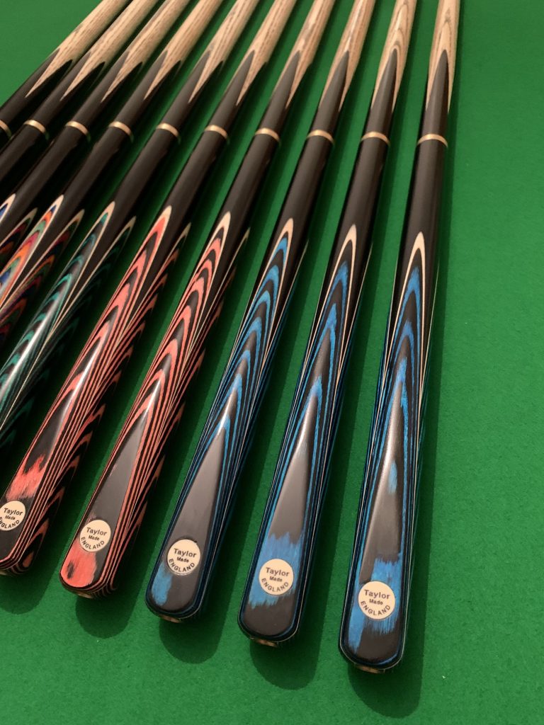 New Design Taylor Made Hand Spliced 3/4 Snooker Cues with Selected Ash ...